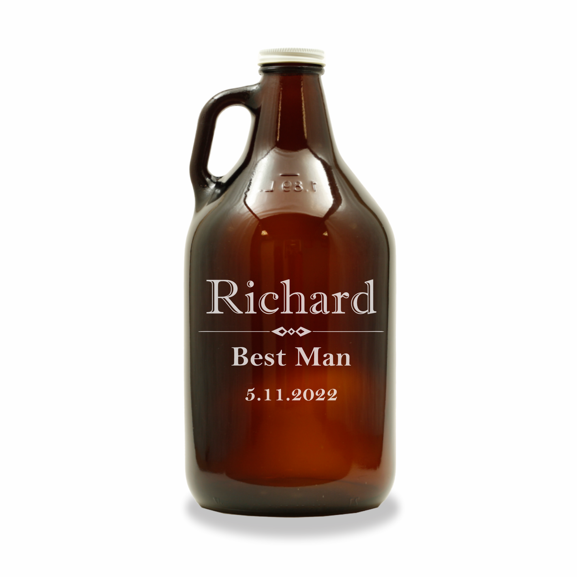 Formal | Personalized 64oz Glass Growler